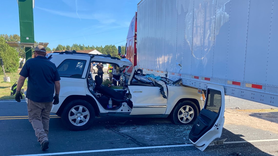Jeep crashes into tractor-trailer on Virginia's Eastern Shore ...