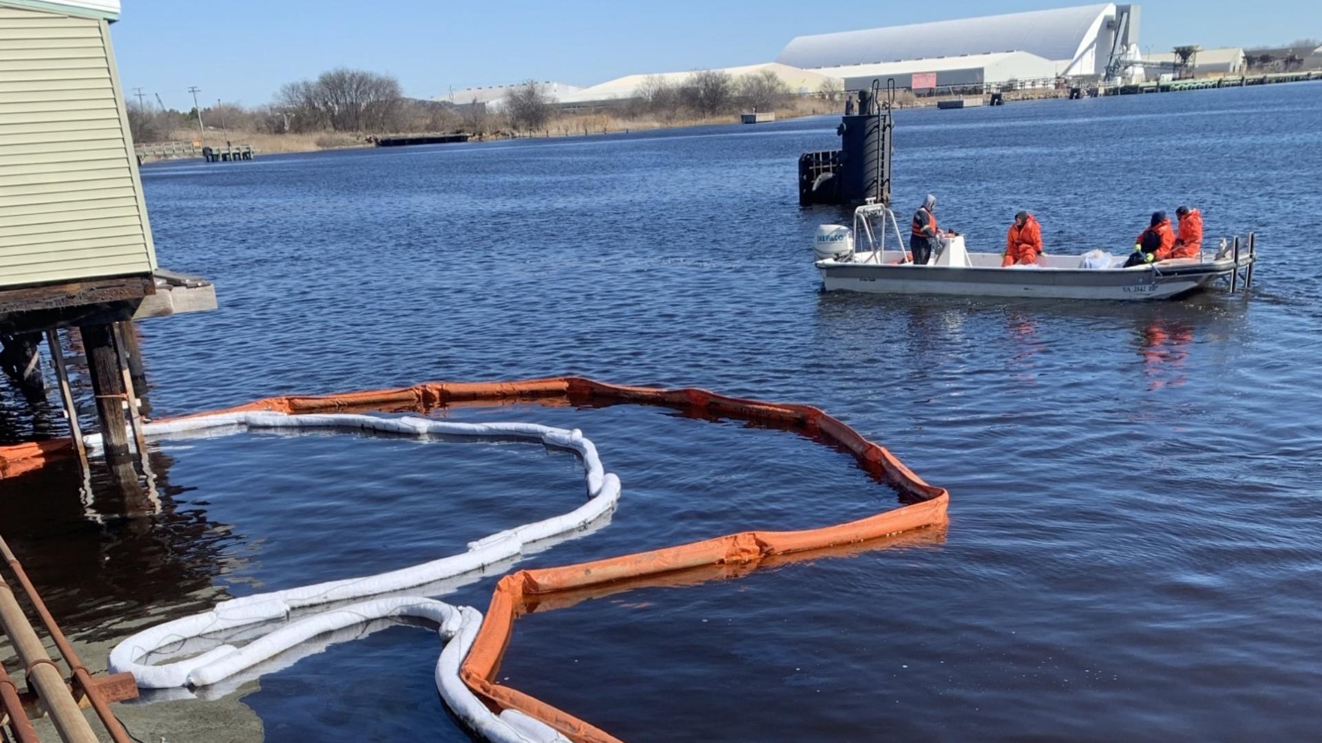 Fuel spill reported in Elizabeth River in Chesapeake | 13newsnow.com