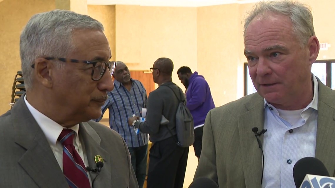 Senator Tim Kaine and Rep. Bobby Scott hold roundtable discussion with ...