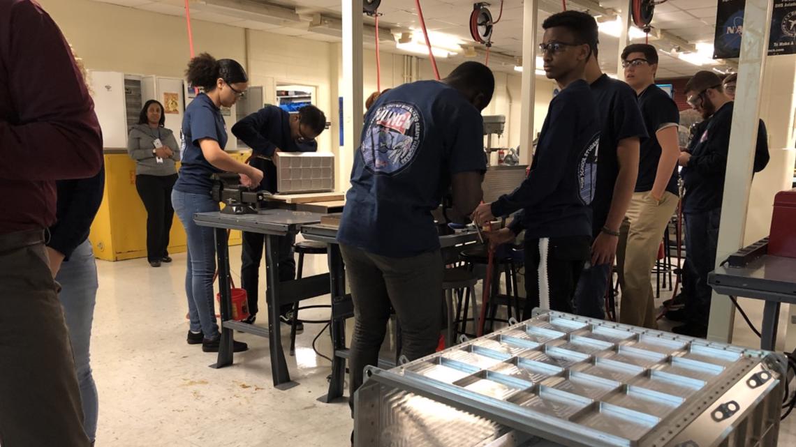 IN SESSION: Newport News students construct lockers for astronauts ...