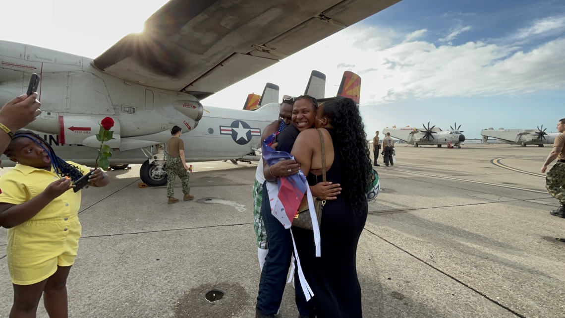 Ike squadrons return to Hampton Roads after 9-month deployment ...