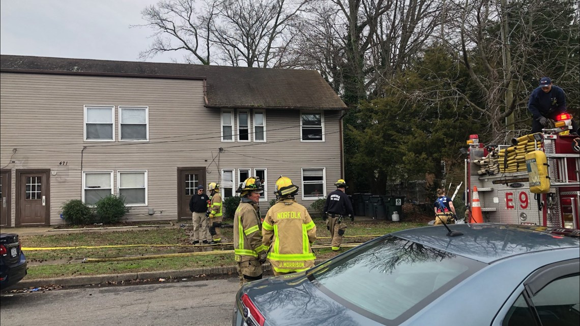 Apartment fire on Fort Worth Avenue in Norfolk leaves 2 hurt ...