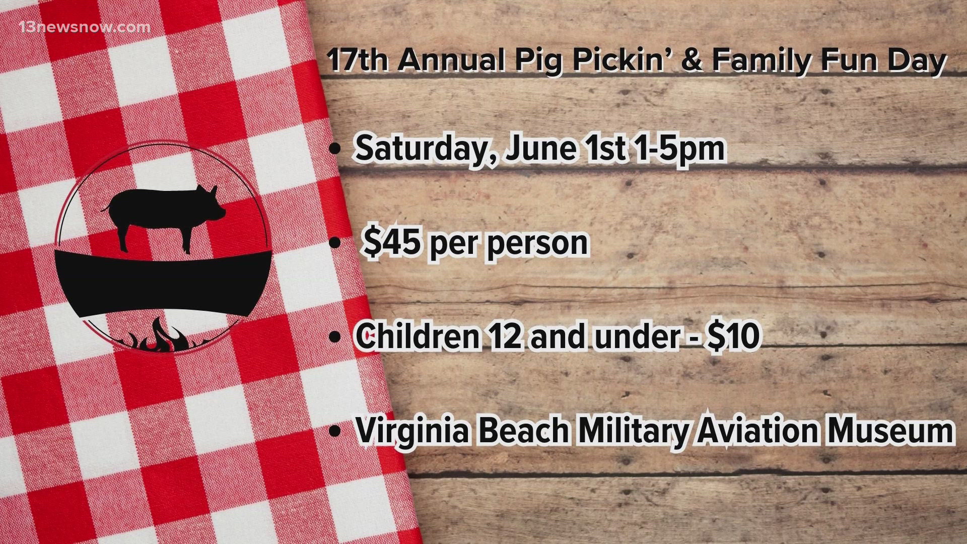 Virginia Beach Crime Solvers to host Pig Pickin’ event | 13newsnow.com