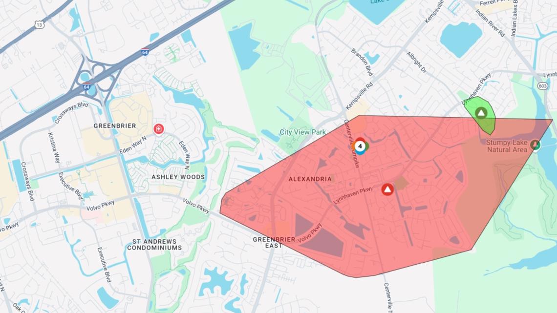 Power outage leaves more than 3,500 in the dark in Virginia Beach ...