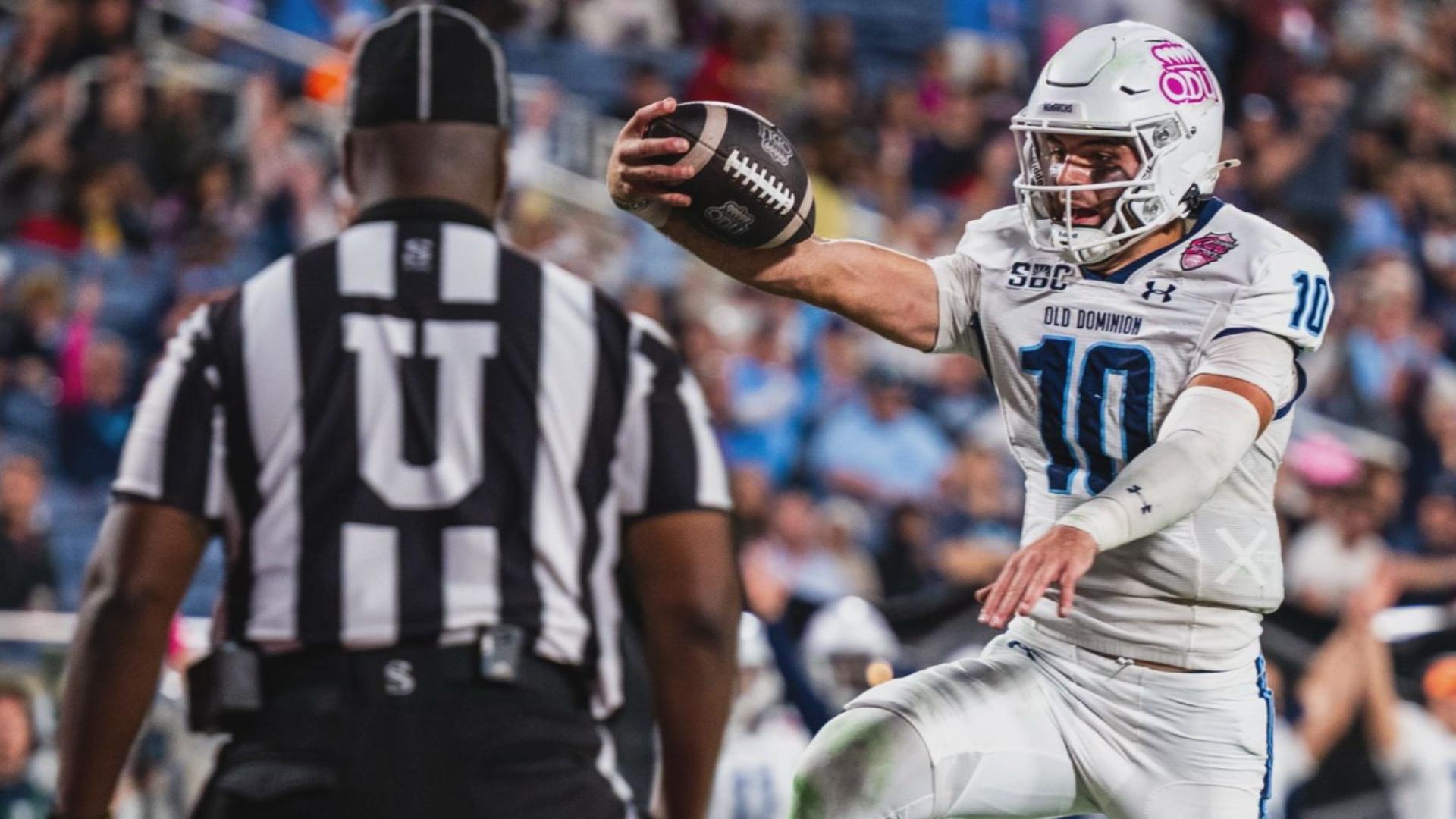 Henicle leads the way as ODU hits historic 10-win mark in Cure Bowl ...