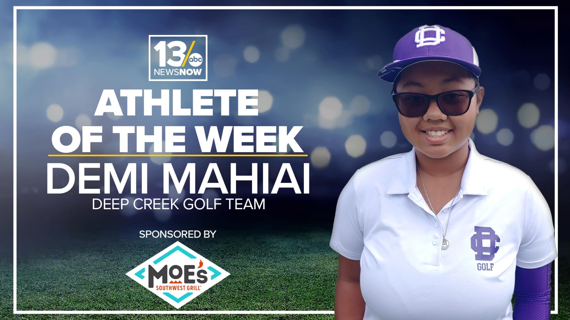 Deep Creek freshman Mahiai forging a path as she leads the Hornets golf ...