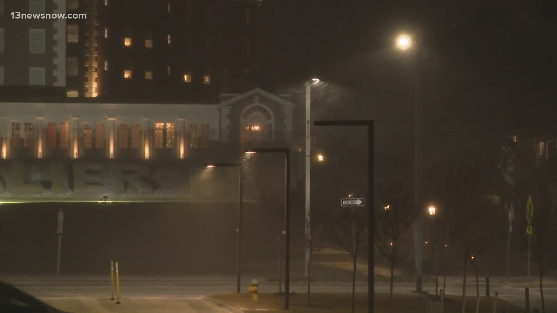 Latest look at winter weather conditions from Virginia Beach ...