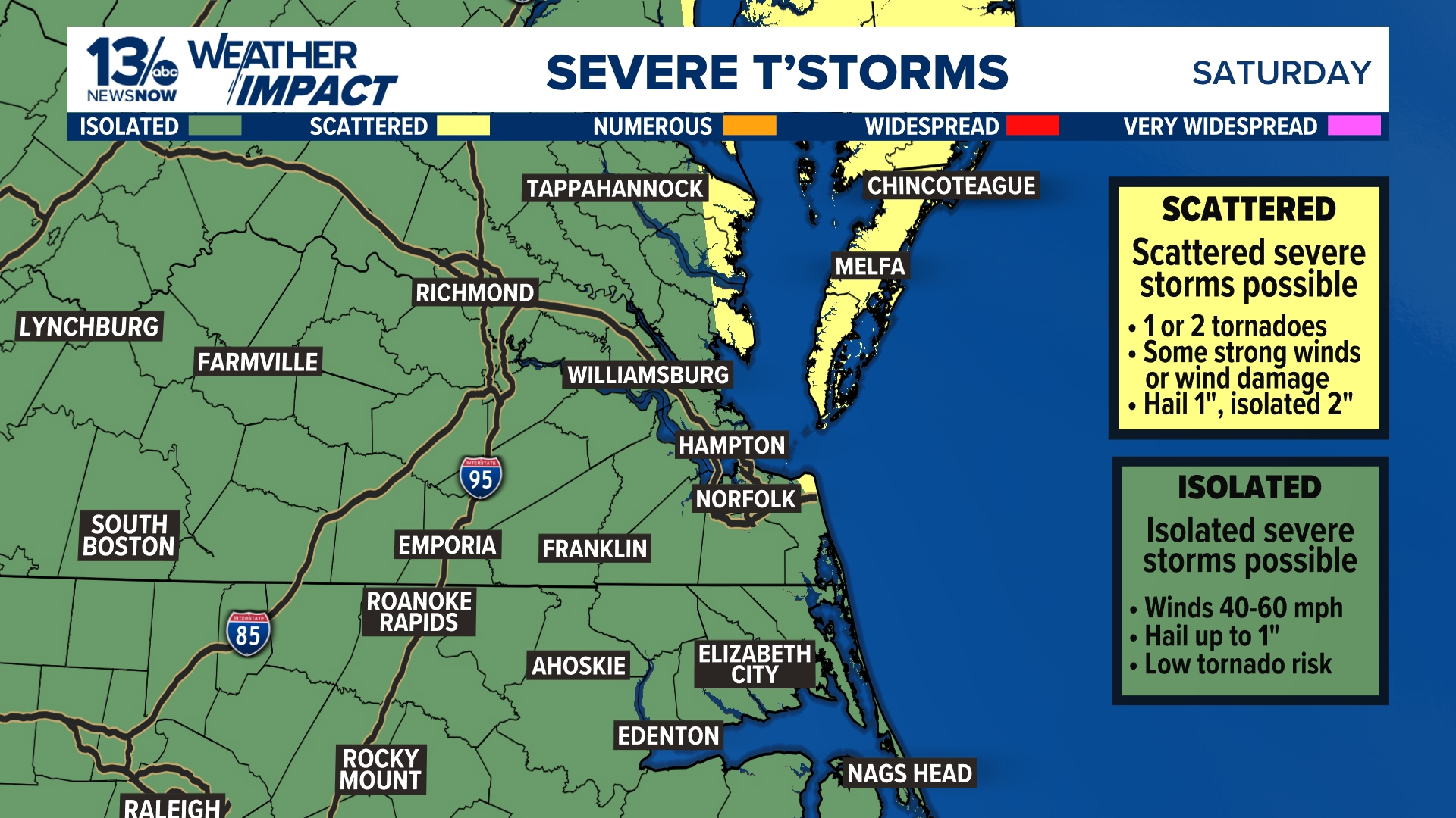 Weather Impact: Severe Storms Hit Eastern Shore, Hampton Roads ...