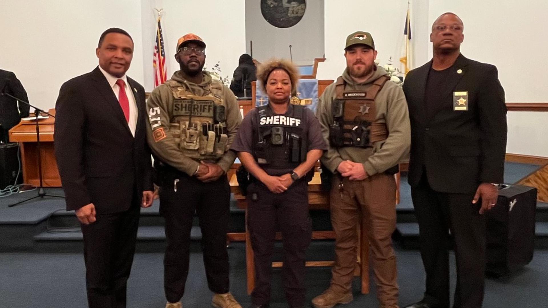 Sheriff honors first responders who rescued worker after deadly Perdue ...
