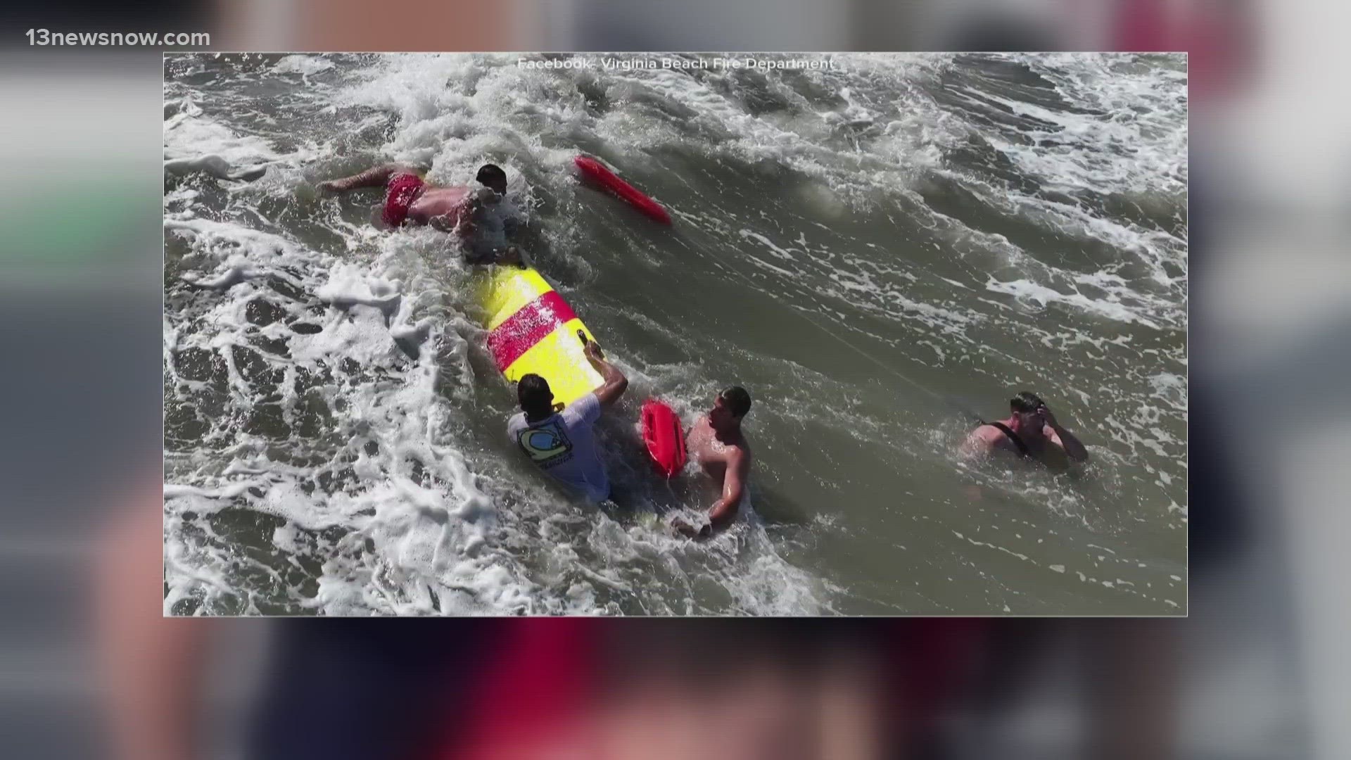 Two people saved by rescue crews in Virginia Beach | 13newsnow.com