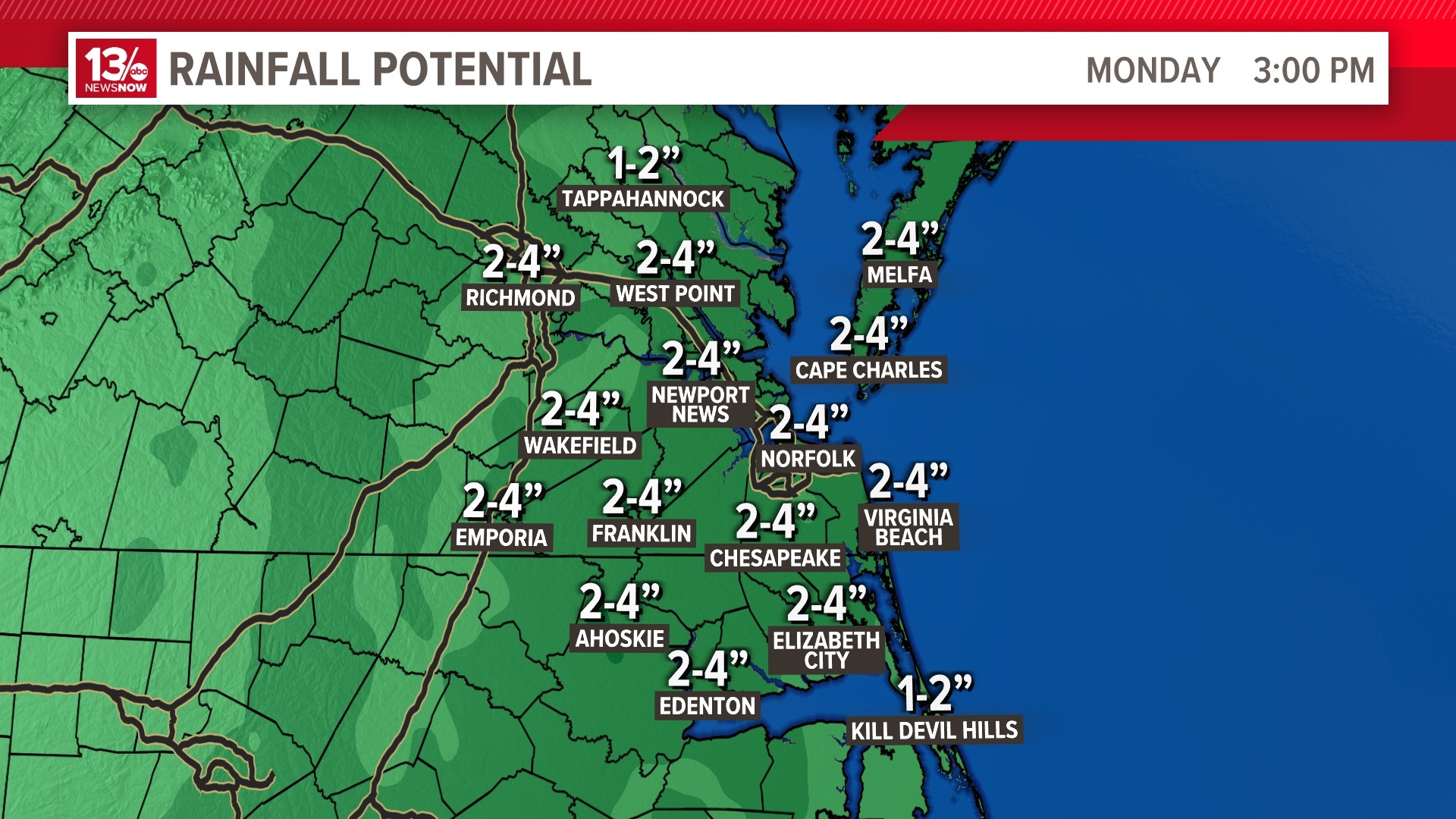 East Coast storm to bring a rainy, windy back half of the weekend ...