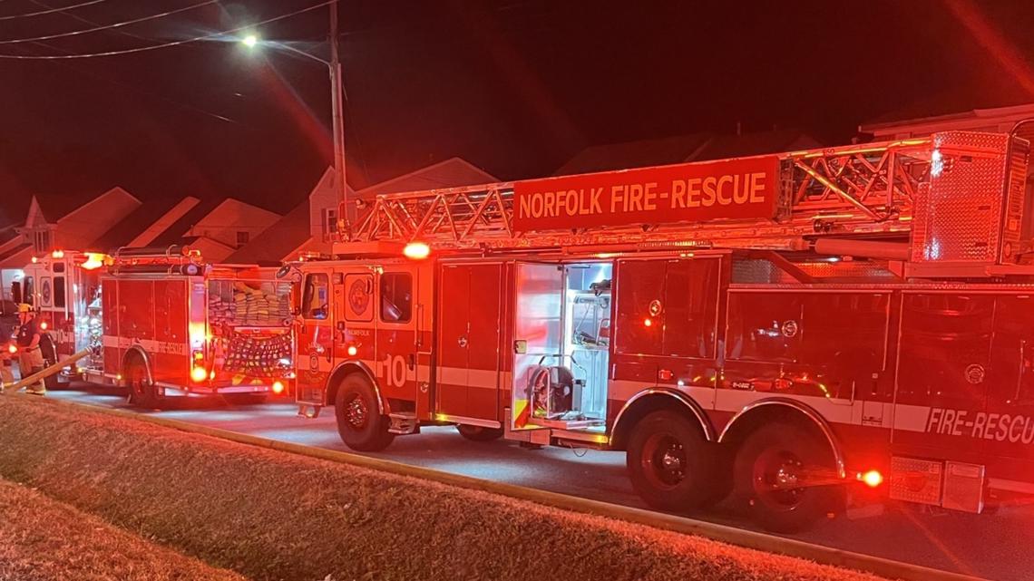 Early morning Norfolk house fire displaces 3 people | 13newsnow.com