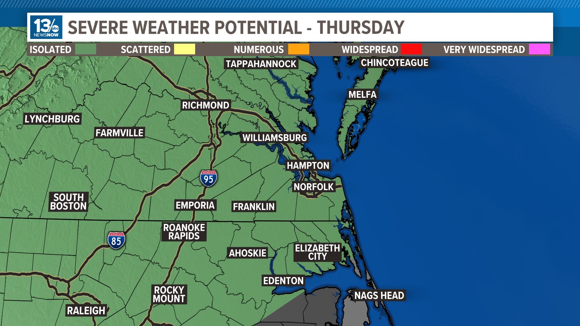 Hampton Roads, Virginia Weather Forecast | 13newsnow.com