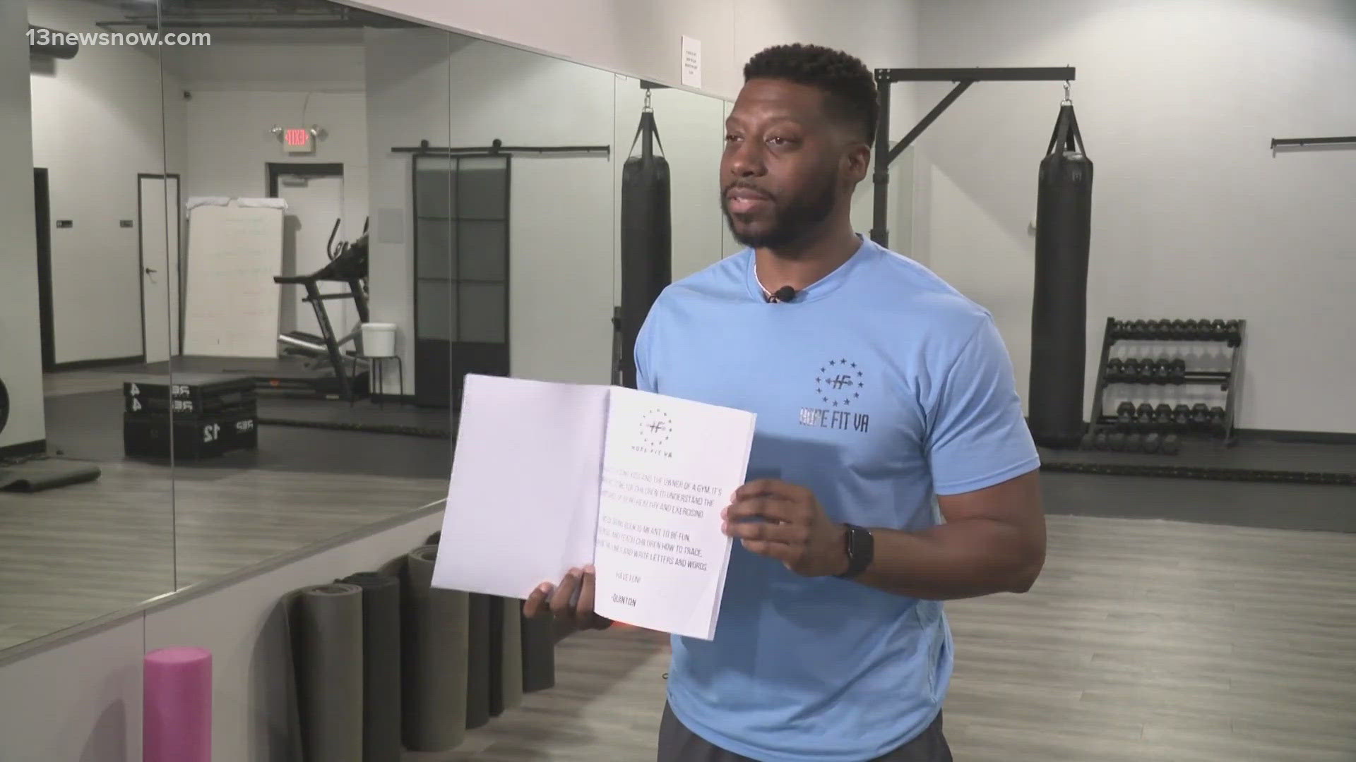 Chesapeake gym owner releases fitness coloring book | 13newsnow.com