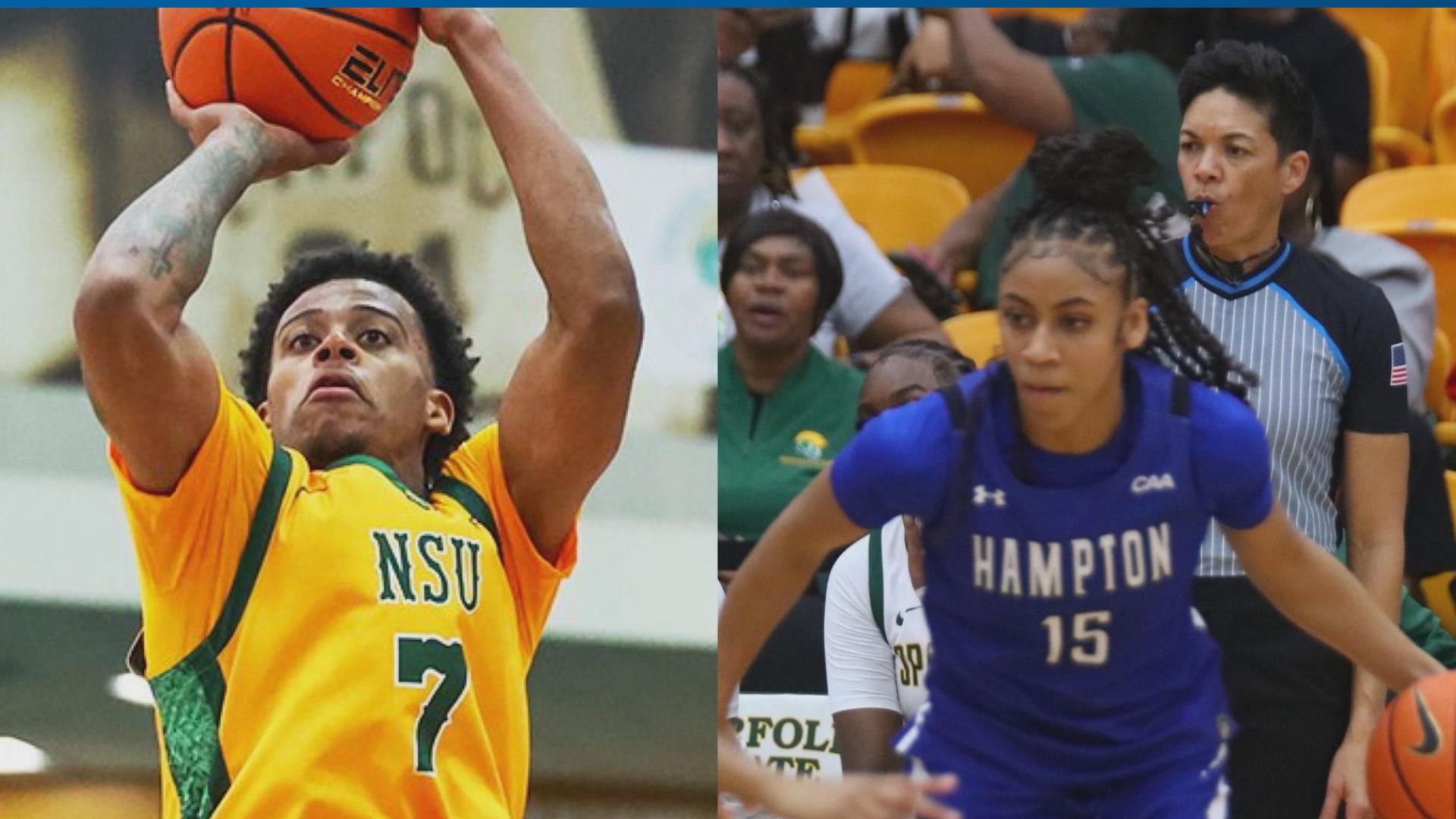 A Battle of the Bay split: NSU men topped Hampton while the Lady ...