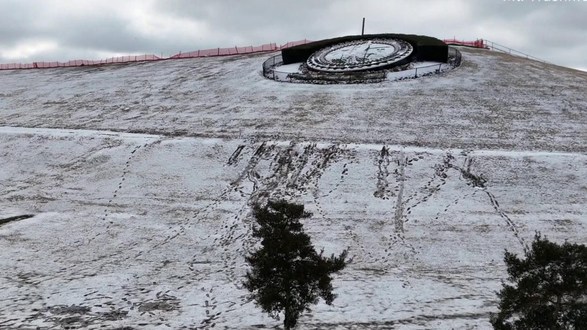 Drone video: Snow melting away in Norfolk, Virginia Beach, Chesapeake ...