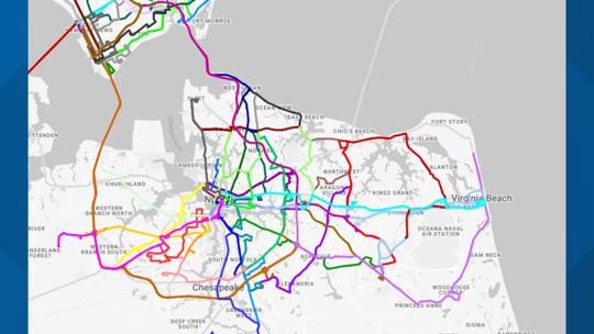 Hampton Roads Transit launches interactive map for users | 13newsnow.com