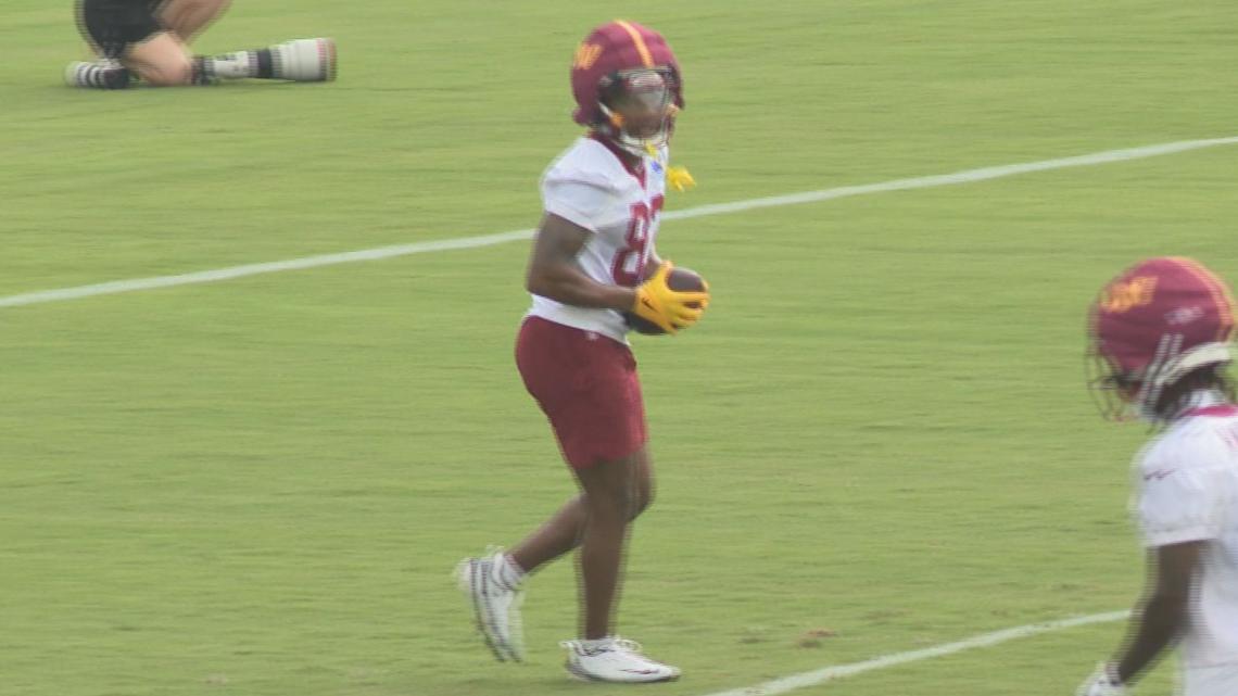 Jaylin Lane embracing NFL learning curve with Commanders | 13newsnow.com