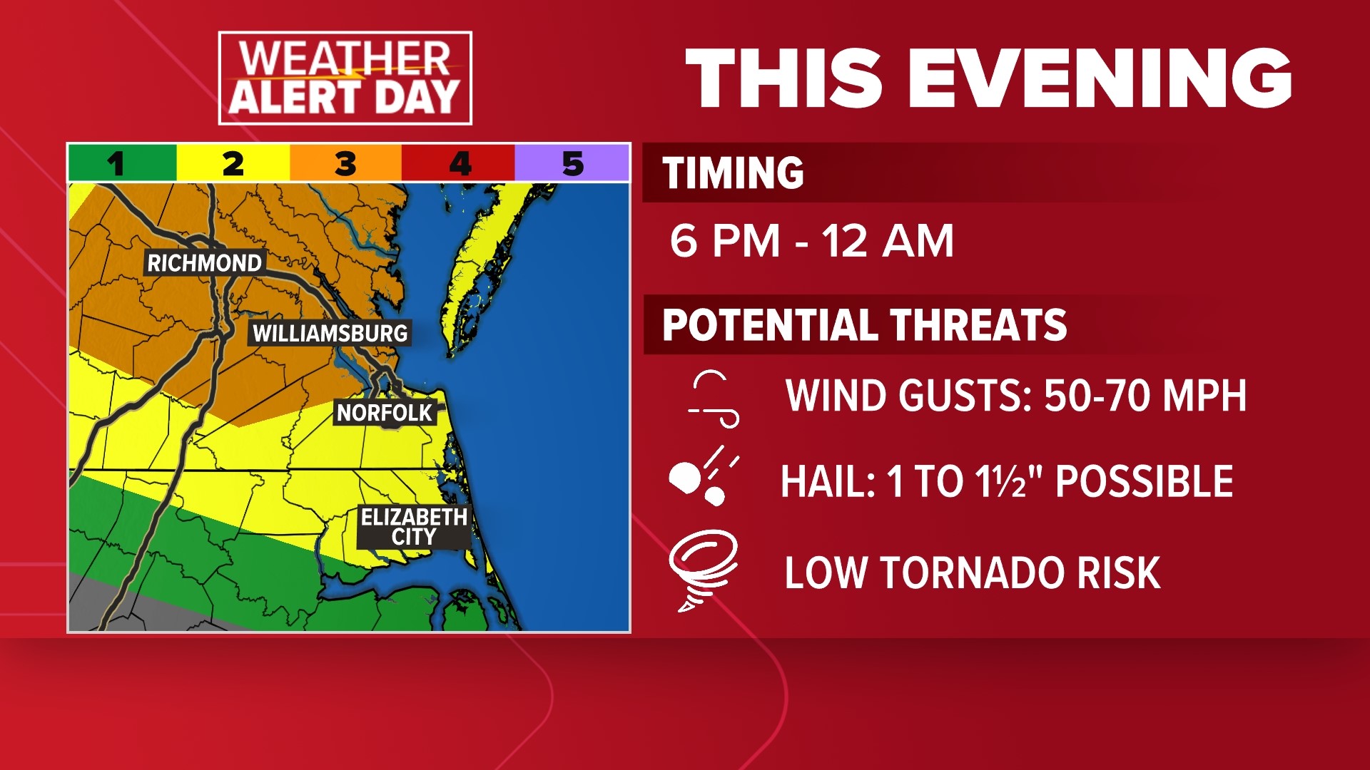 Severe Thunderstorm Watch issued for majority of Virginia | 13newsnow.com