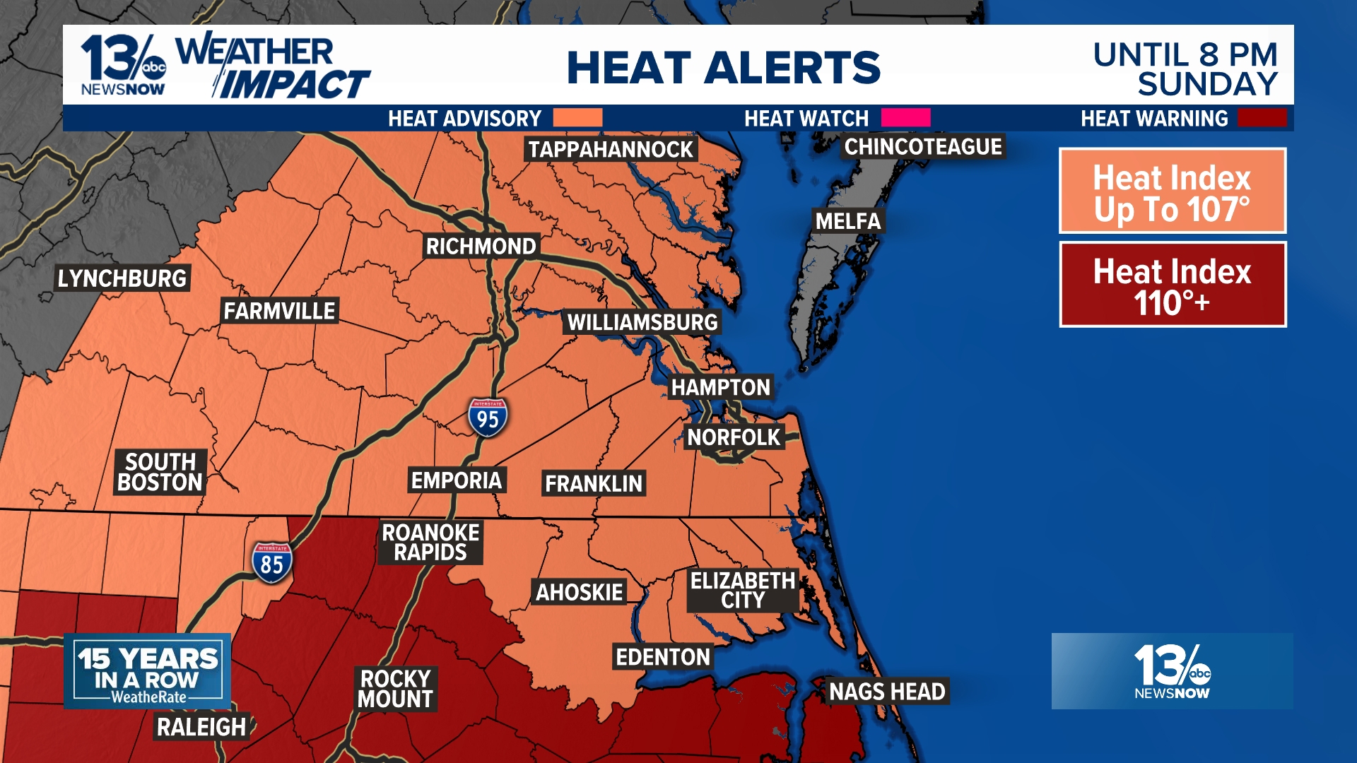 Coastal Virginia Weather Forecast Today | 13newsnow.com