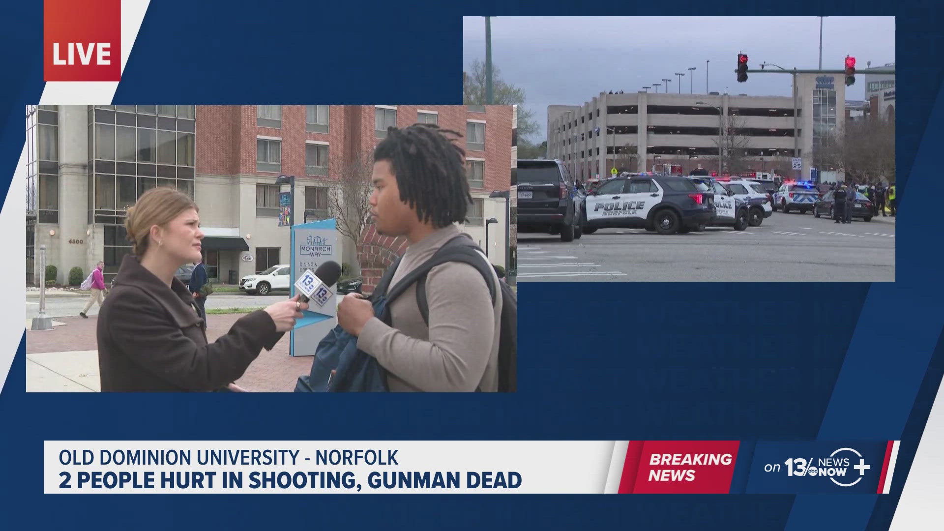 ODU student describes seeing person lying motionless outside Constant ...