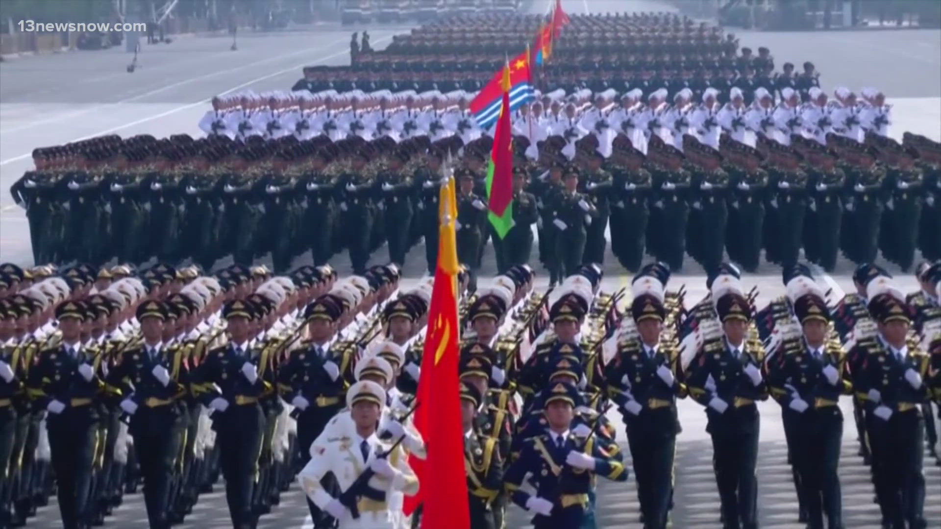 China hosts its largest military parade | 13newsnow.com