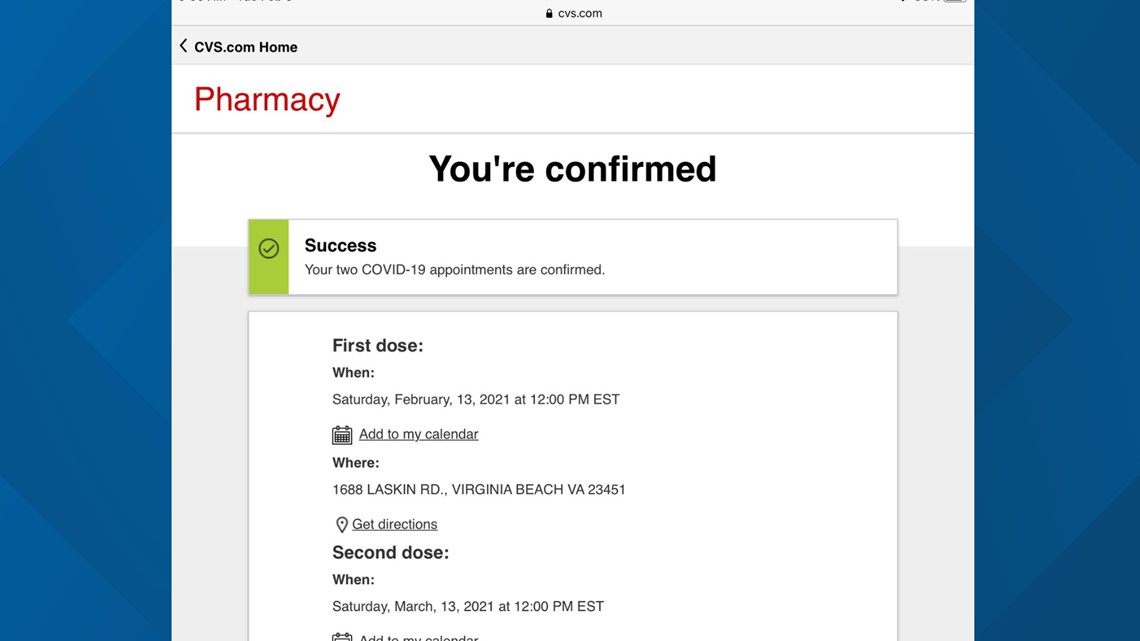 Some people in Virginia get vaccine appointments at CVS through early ...