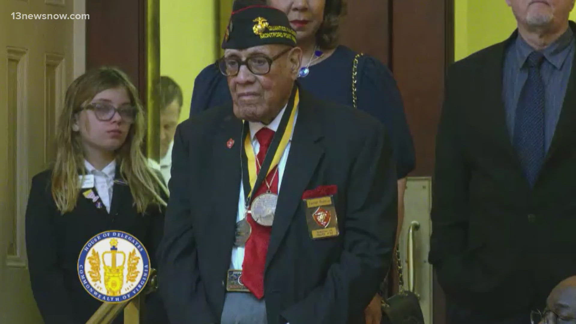 100-year-old WWII veteran honored by Virginia legislators | 13newsnow.com