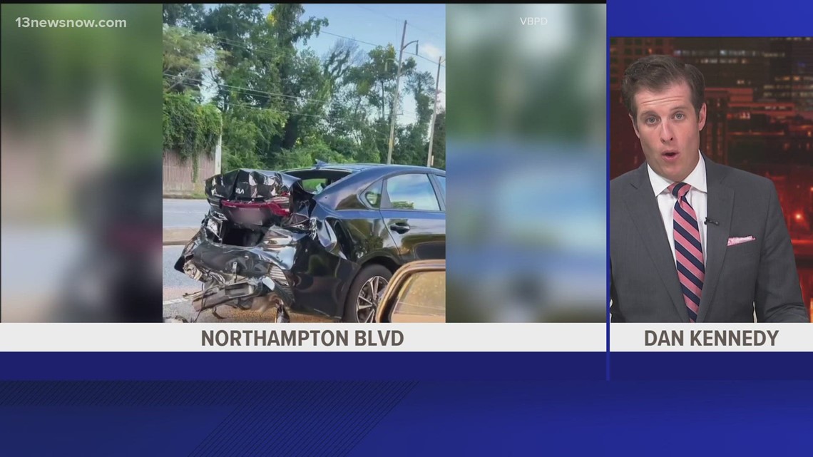 Part of Northampton Boulevard in Virginia Beach closed after vehicle ...