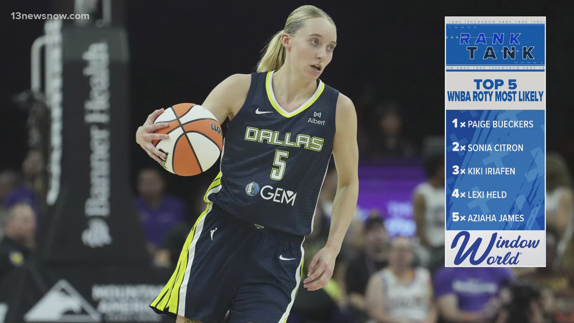 WNBA Rookie of the Year Top 5 Most Likely — Rank Tank | 13newsnow.com