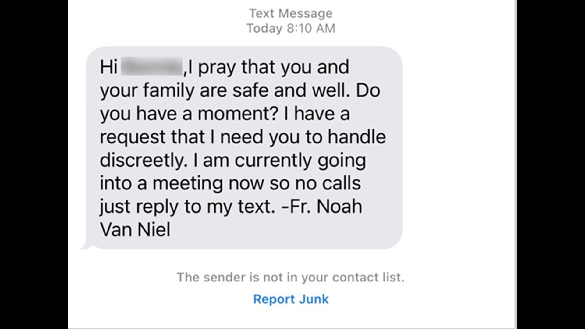 Norfolk church warns members of scam | 13newsnow.com