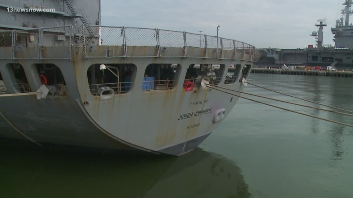 USNS Joshua Humphreys returns to Naval Station Norfolk | 13newsnow.com