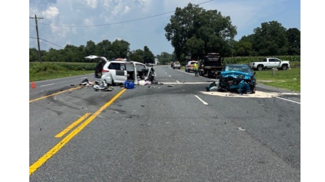 1 killed, 8 injured in head-on crash on Route 13 in Accomack County ...