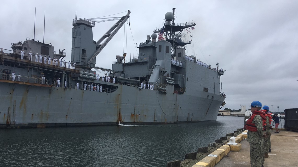 USS Carter Hall returns to JEB Little Creek-Fort Story | 13newsnow.com