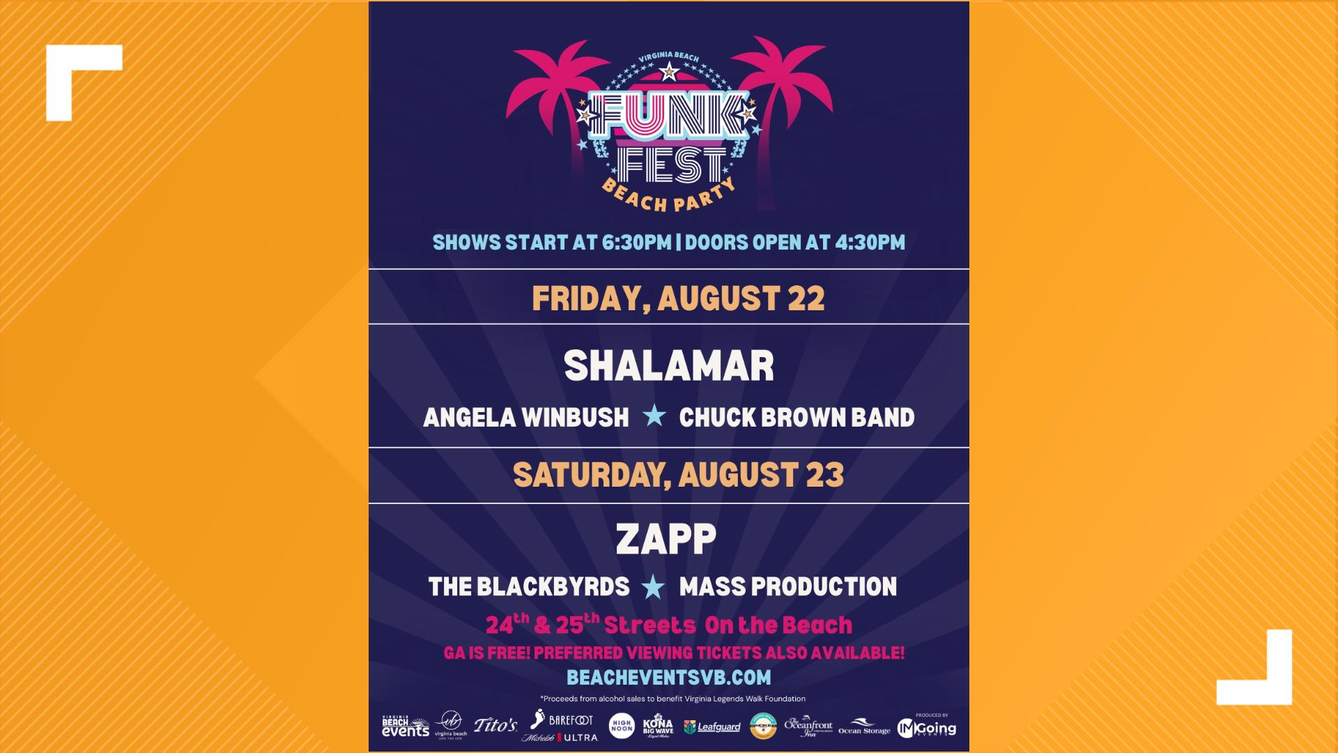 Virginia Beach Funk Fest Beach Party 2025 lineup announced | 13newsnow.com