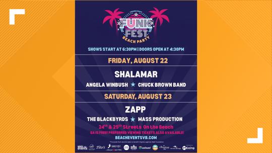 Virginia Beach Funk Fest Beach Party 2025 lineup announced | 13newsnow.com