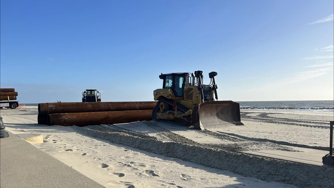 Buckroe Beach in Hampton reopens after sand replenishment work ...