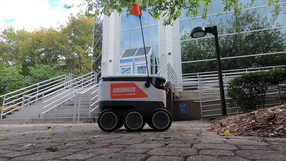 ODU launches food delivery robots with Grubhub | 13newsnow.com