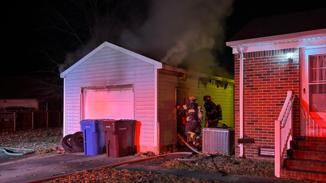 Chesapeake firefighters contain early morning garage fire in Great ...