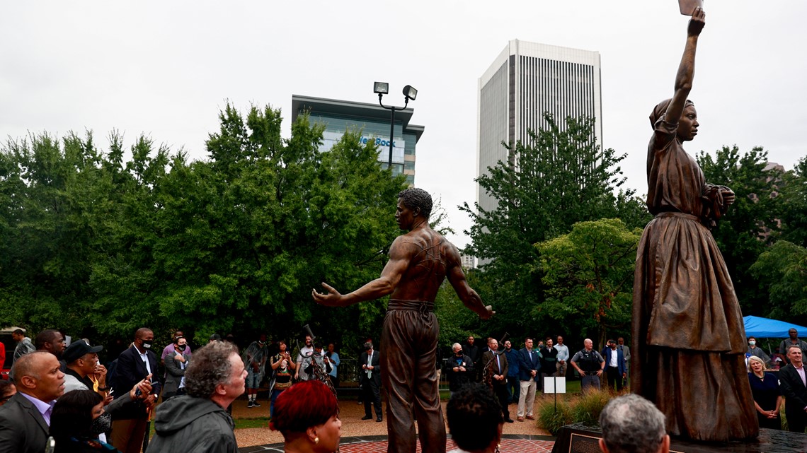 Monument honoring emancipation unveiled, dedicated in Richmond ...
