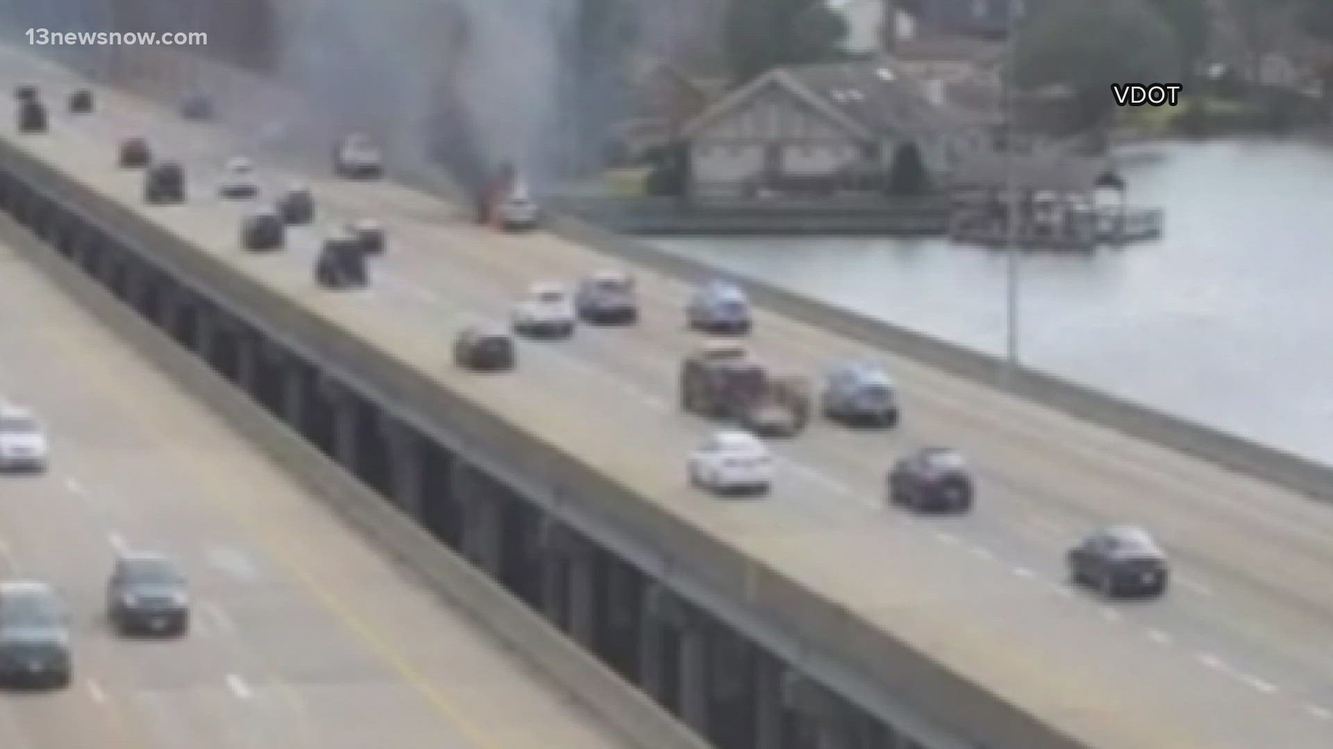 Car fire on I-64 east Saturday causes traffic delays | 13newsnow.com