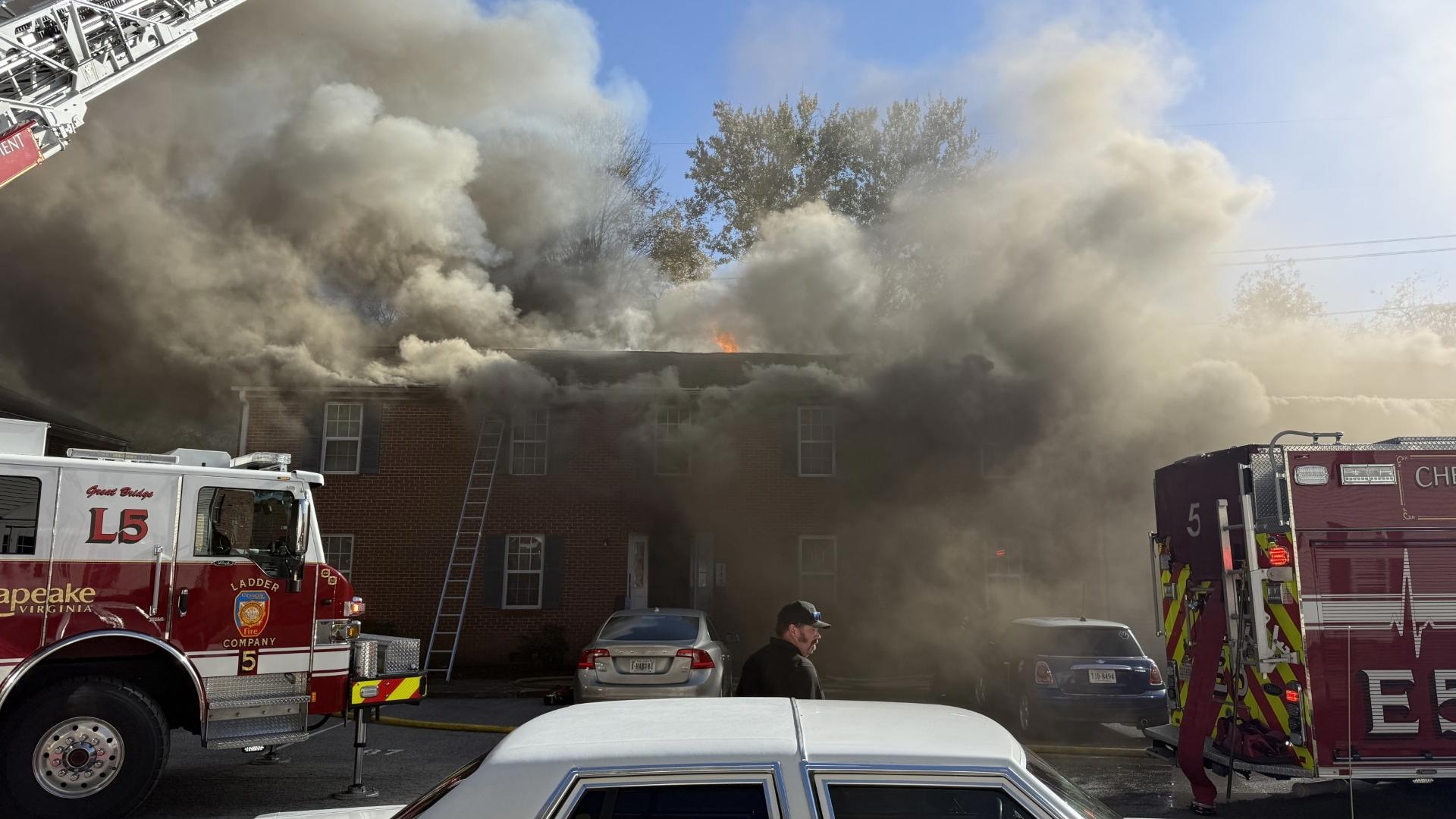 14 people displaced from Great Bridge apartment fire | 13newsnow.com