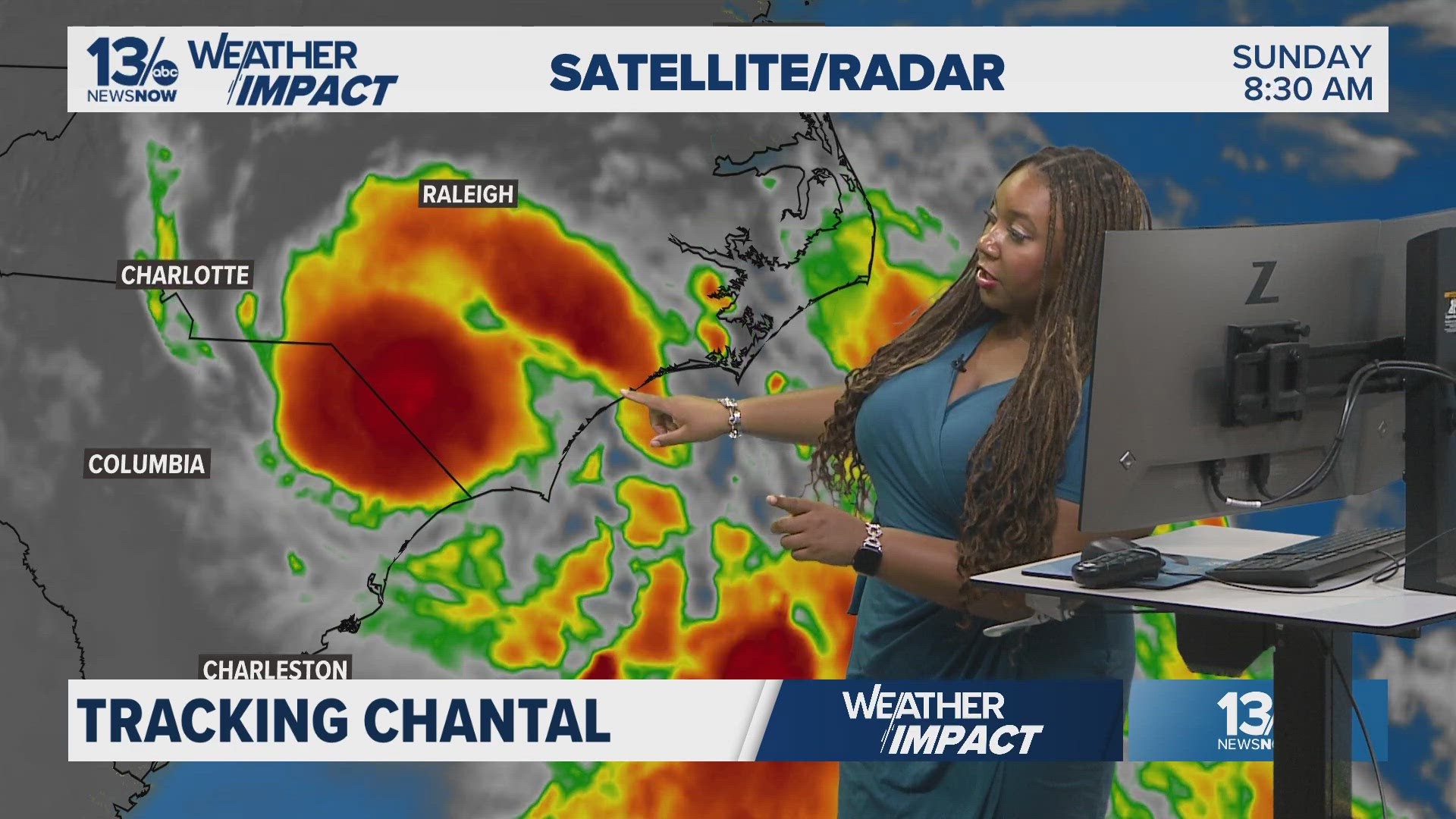 Tracking Tropical Storm Chantal's impacts on Virginia, North Carolina ...