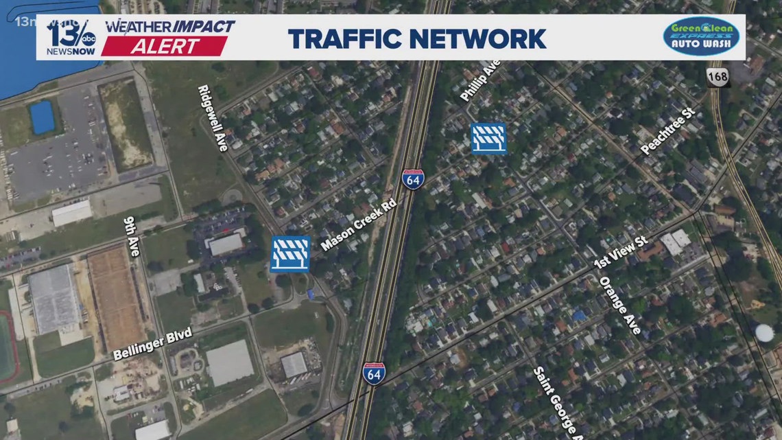 HRBT area traffic delays expected amid road closures | 13newsnow.com