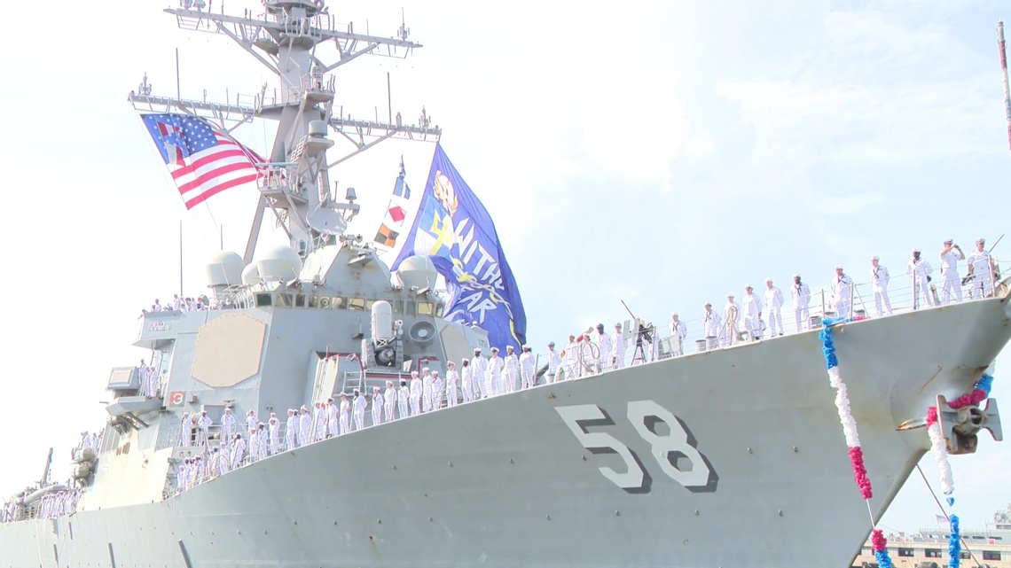 USS Laboon returns home to Norfolk after 9-month deployment | 13newsnow.com