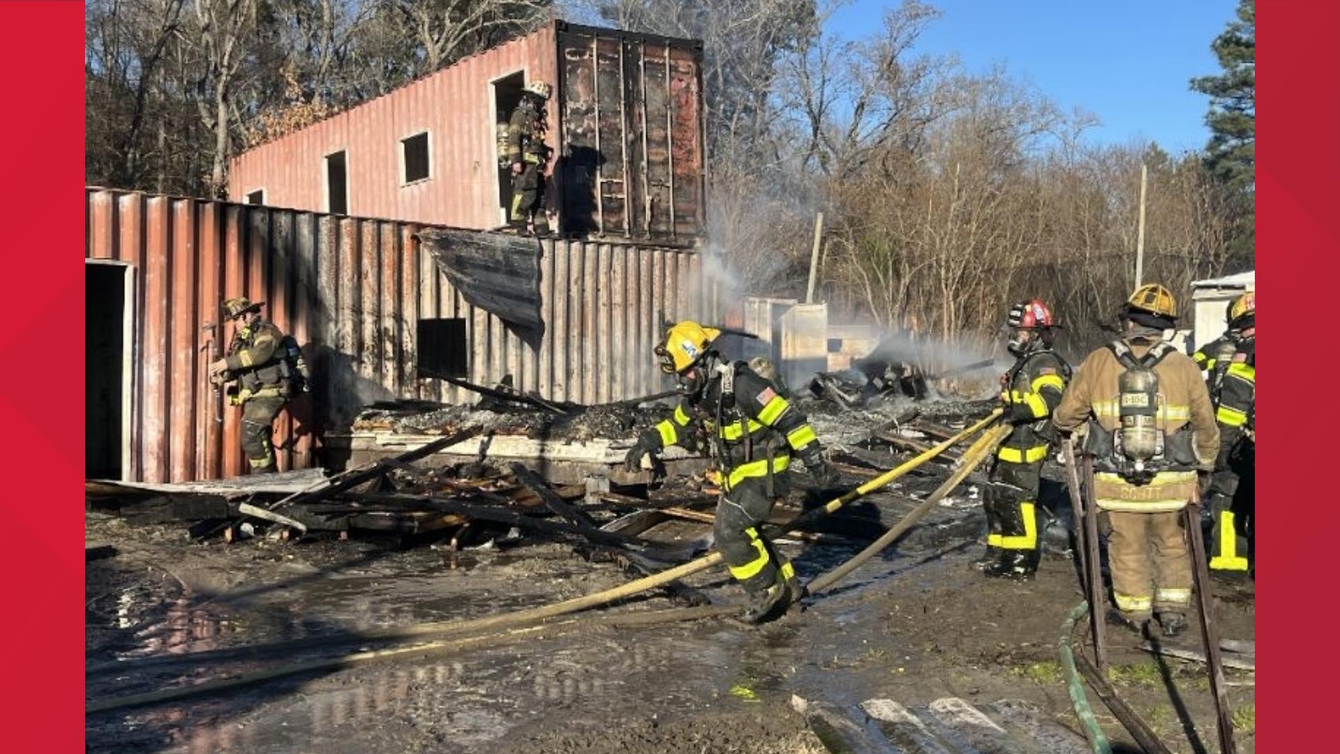 Firefighters extinguish blaze at paintball facility | 13newsnow.com