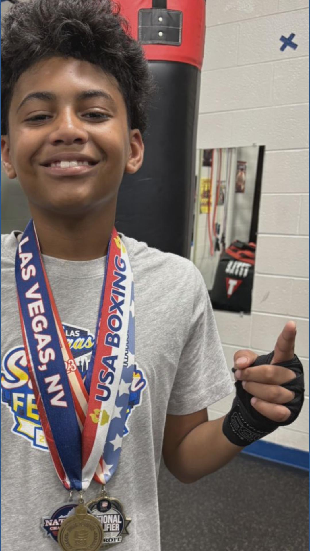 Chesapeake boxer Josiah Gordon strikes gold at Junior Olympics ...