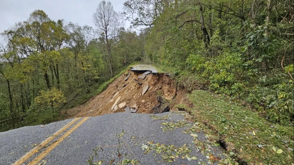 The entire length of the Blue Ridge Parkway is shut down until further ...