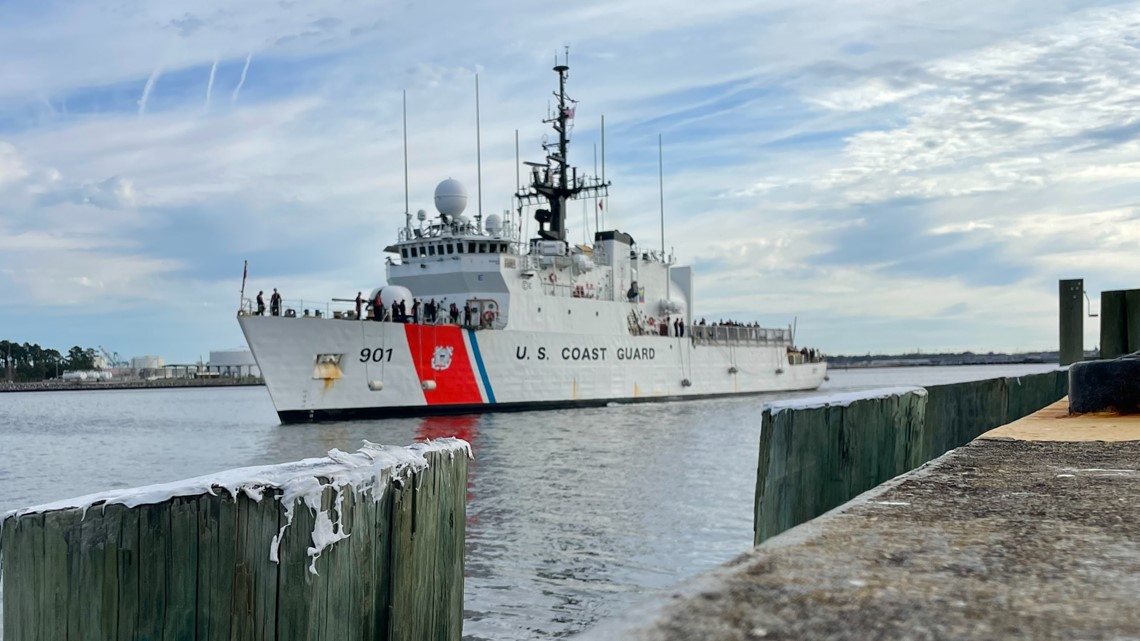 USCG Cutter Bear returns to its Portsmouth homeport | 13newsnow.com
