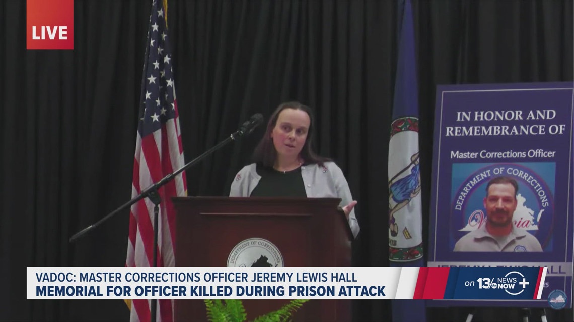 Memorial for Virginia Corrections Officer Jeremy Lewis Hall killed by ...